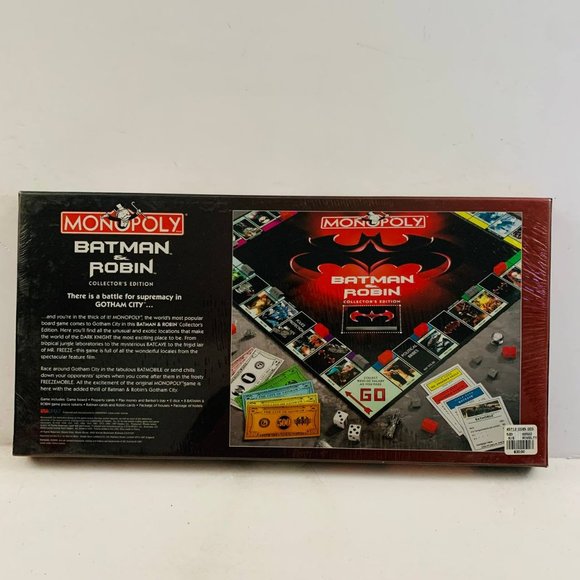 Hasbro | Games | Vintage Monopoly Batman And Robin Collectors Edition ...